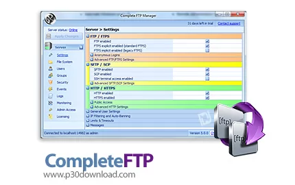 دانلود CompleteFTP 6.3.0 دانلود و آپلود فایل از طریق اف تی پی