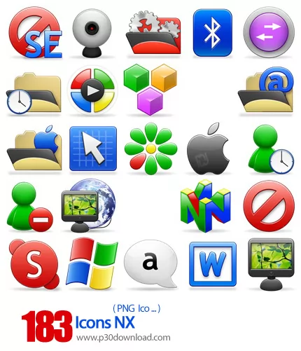 دانلود آیکون های متنوع کامپیوتر- Icons NX