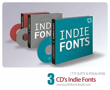 دانلود سری کامل فونت های انگلیسی ایندای Indie Fonts 1 2 And 3 CD's