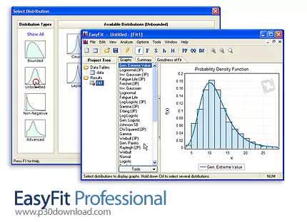 دانلود EasyFit Professional 5.6 تجزیه و تحلیل داده های آماری
