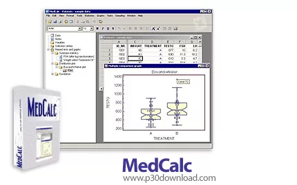 دانلود MedCalc 14.8.1+13.3.3 انجام محاسبات آماری در علوم طبیعی
