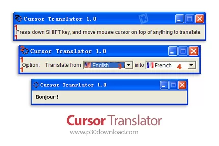 دانلود Cursor Translator 3.2 b512 ترجمه سریع با انتخاب متن مورد نظر