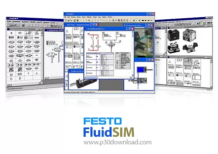 دانلود FESTO FluidSIM 4.5d+1.70 Hydraulics شبیه‌سازی مدارهای پنوماتیکی ...