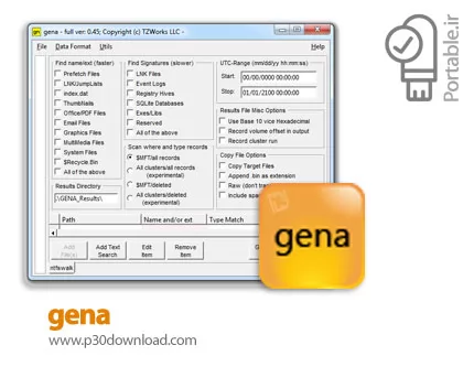 دانلود Graphical Engine for NTFS Analysis 0.45 Portable آنالیز داده های ...