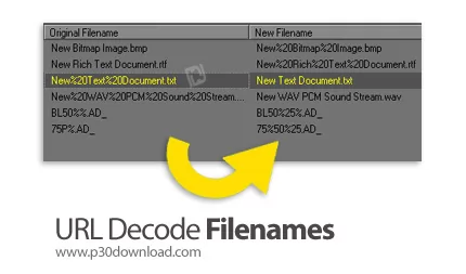 دانلود 3delite URL Decode Filenames 1.2.5.157 رمزگشایی نام های فایل ...