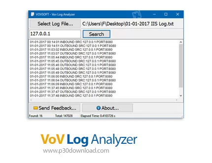 دانلود VovSoft Log Analyzer 2.3 نرم افزارآنالیز فایل های لاگ بزرگ