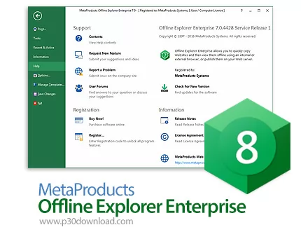 دانلود MetaProducts Offline Explorer Enterprise 8.7.0.4996 مشاهده ی آفلاین صف...