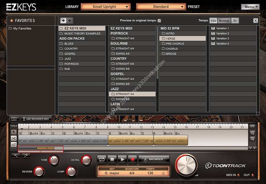 دانلود EZkeys Small Upright v1.0.0 - نرم افزار وی اس تی قدرت