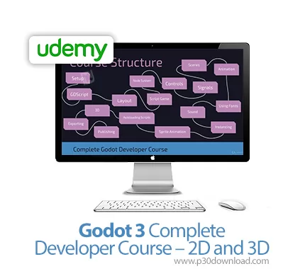 دانلود Udemy Godot 3 Complete Developer Course 2D and 3D آموزش کامل ...