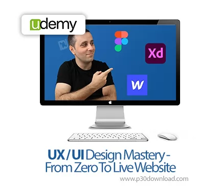 دانلود UX / UI Design Mastery From Zero To Live Website آموزش طراحی ...