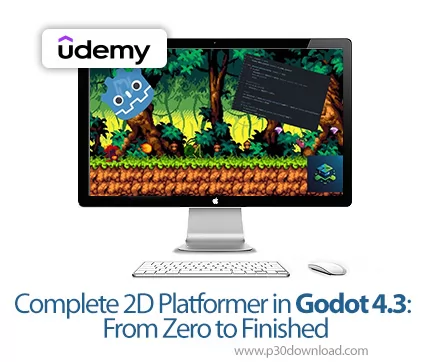 دانلود Complete 2D Platformer in Godot 4.3: From Zero to Finished آموزش ...