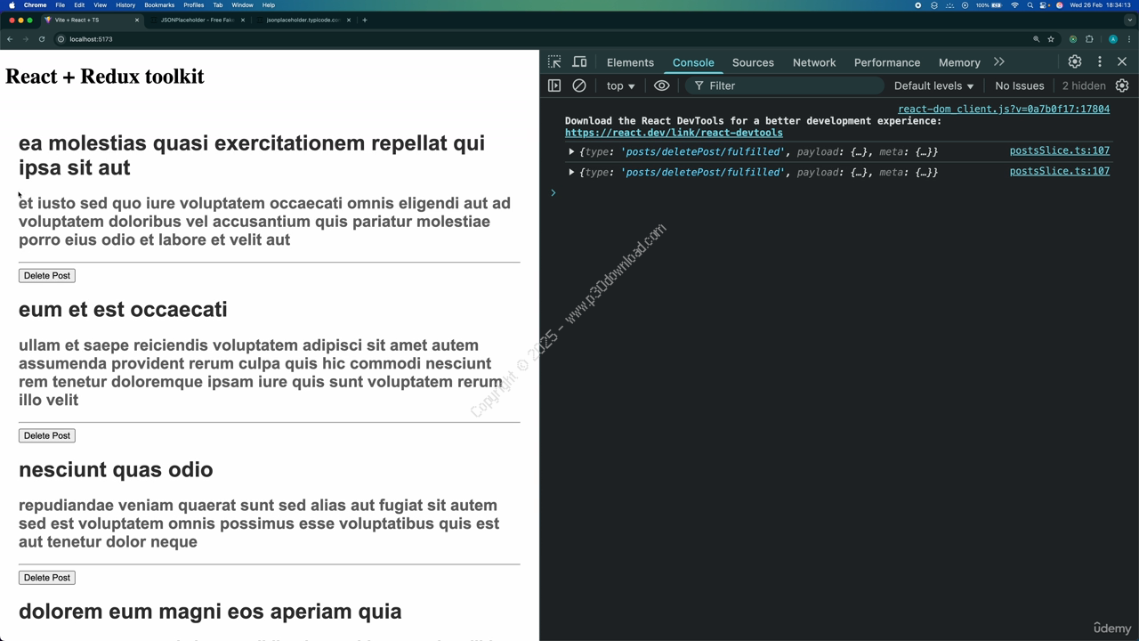 دانلود React Js And Typescript Build Real Projects Redux Toolkit آموزش ریاک